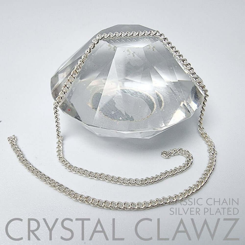 Silver Plated Classic Chain Nail Deco